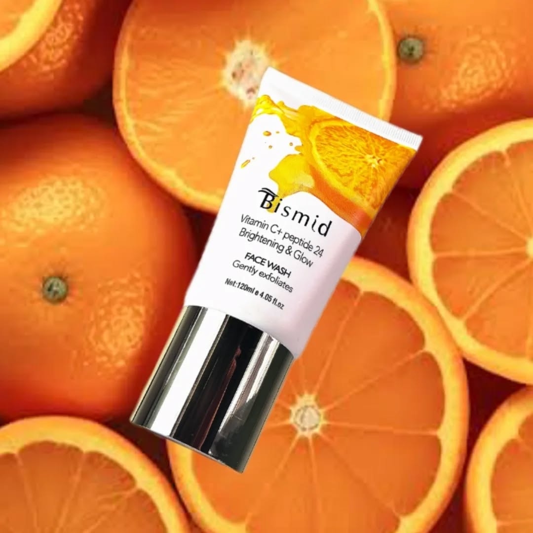 Bismid Vitamin C + Peptide 24 Brightening &Glow Face Wash | Bismidcosmeticsuk