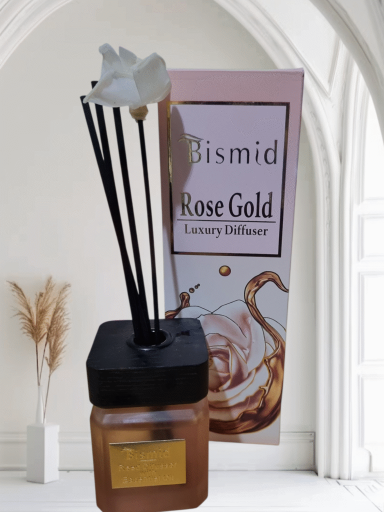 Bismid Rose Gold Luxury Diffuser | Bismidcosmeticsuk